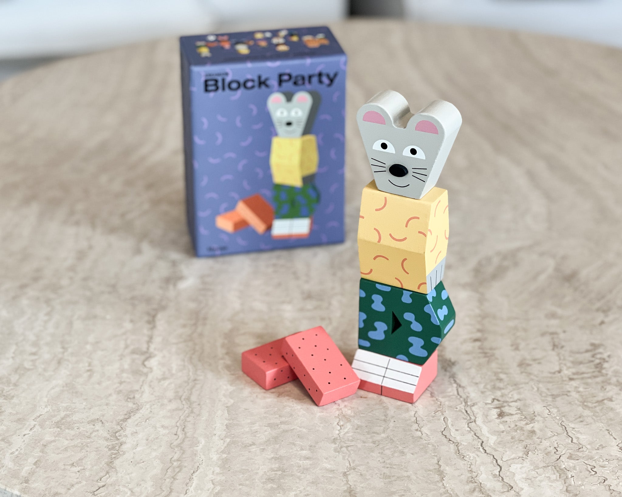 Block Party Mouse Wooden Toy – ORNAMENT