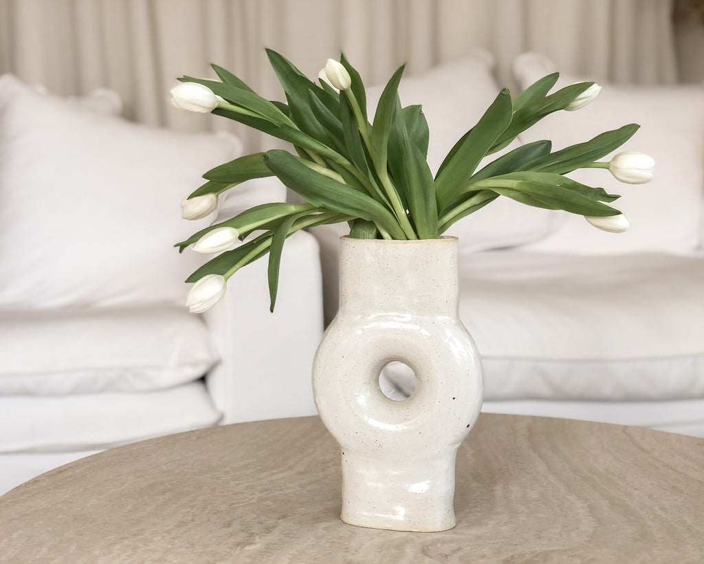 Circular Vase | Parchment – ORNAMENT