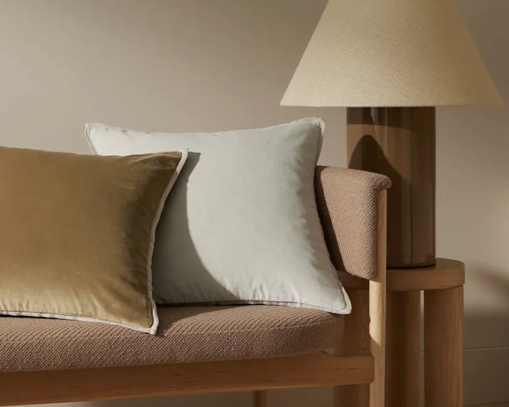 Juliette Velvet Cushion | Frost – ORNAMENT