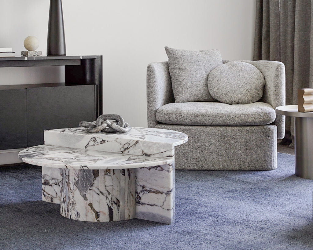 Luna Step Coffee Table | Ocean Marble – ORNAMENT