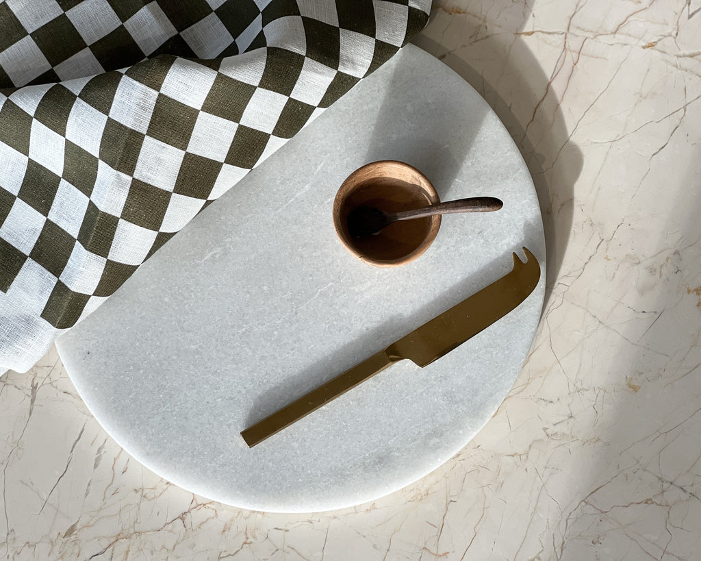 Round Marble Plate | White Marble – ORNAMENT