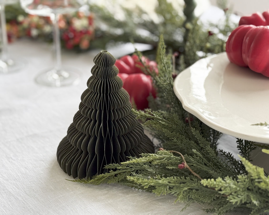 Standing Paper Tree Christmas Decoration | Pine | 15cm – ORNAMENT